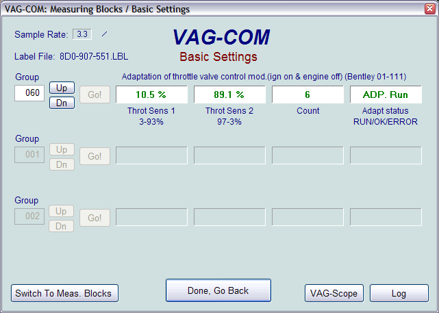 VCDS Auswahl Screenshots, VCDS Benutzerhandbuch